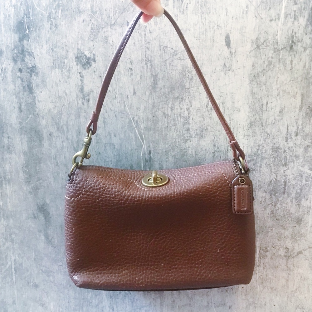 Coach Micro Mini Leather Purse - Gem